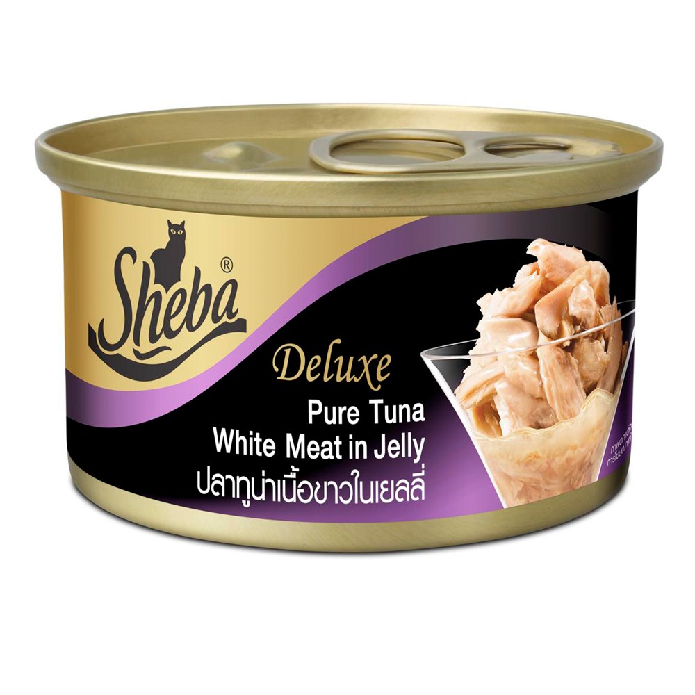 Manoon Pets Shop - SHEBA Cat Food Wet Can Deluxe Tuna Flavour in Jelly