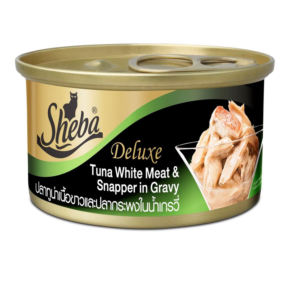 Manoon Pets Shop - SHEBA Cat Food Wet Can Deluxe Tuna & Snapper Flavour ...