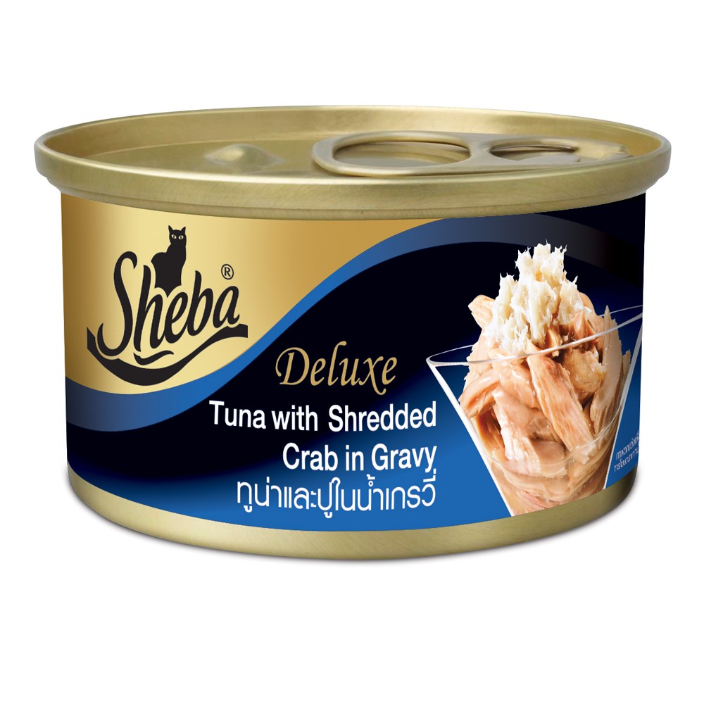 Manoon Pets Shop - SHEBA Cat Food Wet Can Deluxe Tuna and Crab Flavour ...
